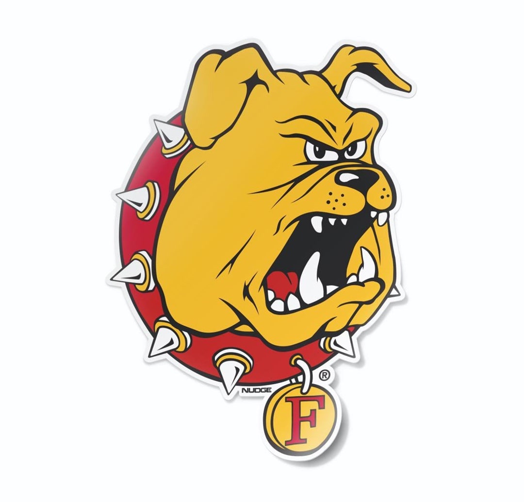 Ferris State University Sticker Bulldogs Mascot Head Logo Decal Window ...