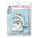 Retro Gruff Sparty MSU Michigan State Spartans Logo Vinyl Car Decal ...