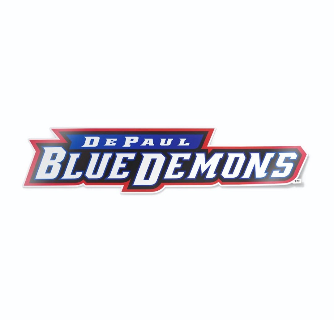 Depaul University Blue Demons Wordmark Car Decal Sticker - Etsy