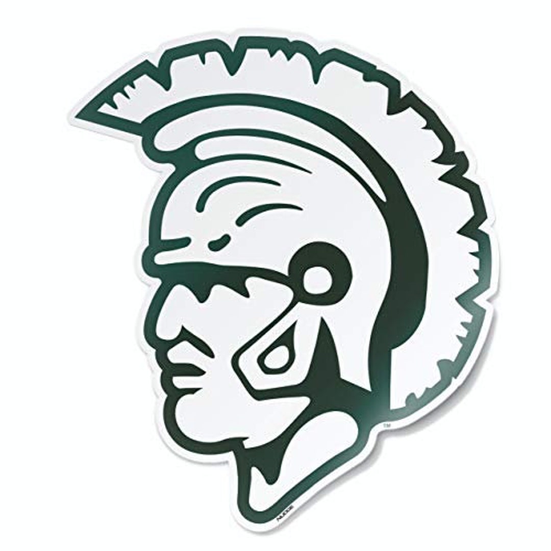 Michigan State University Vintage 1965 Spartan Helmet Car Decal - Etsy