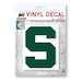 Michigan State University Spartans Block S Car Decal MSU Sticker (green ...