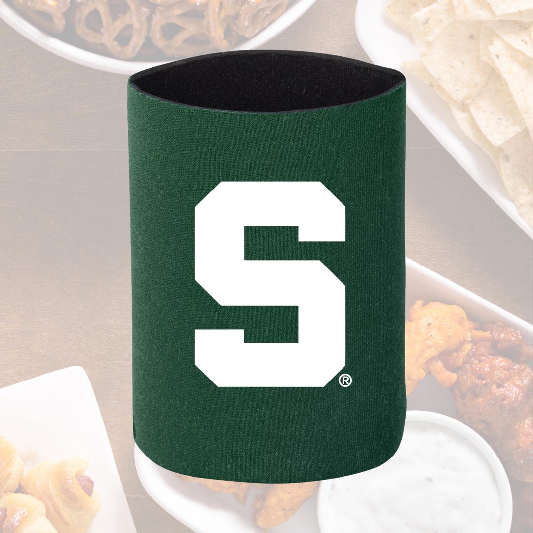 Michigan State University Spartans Block S Can Cooler, Officially ...