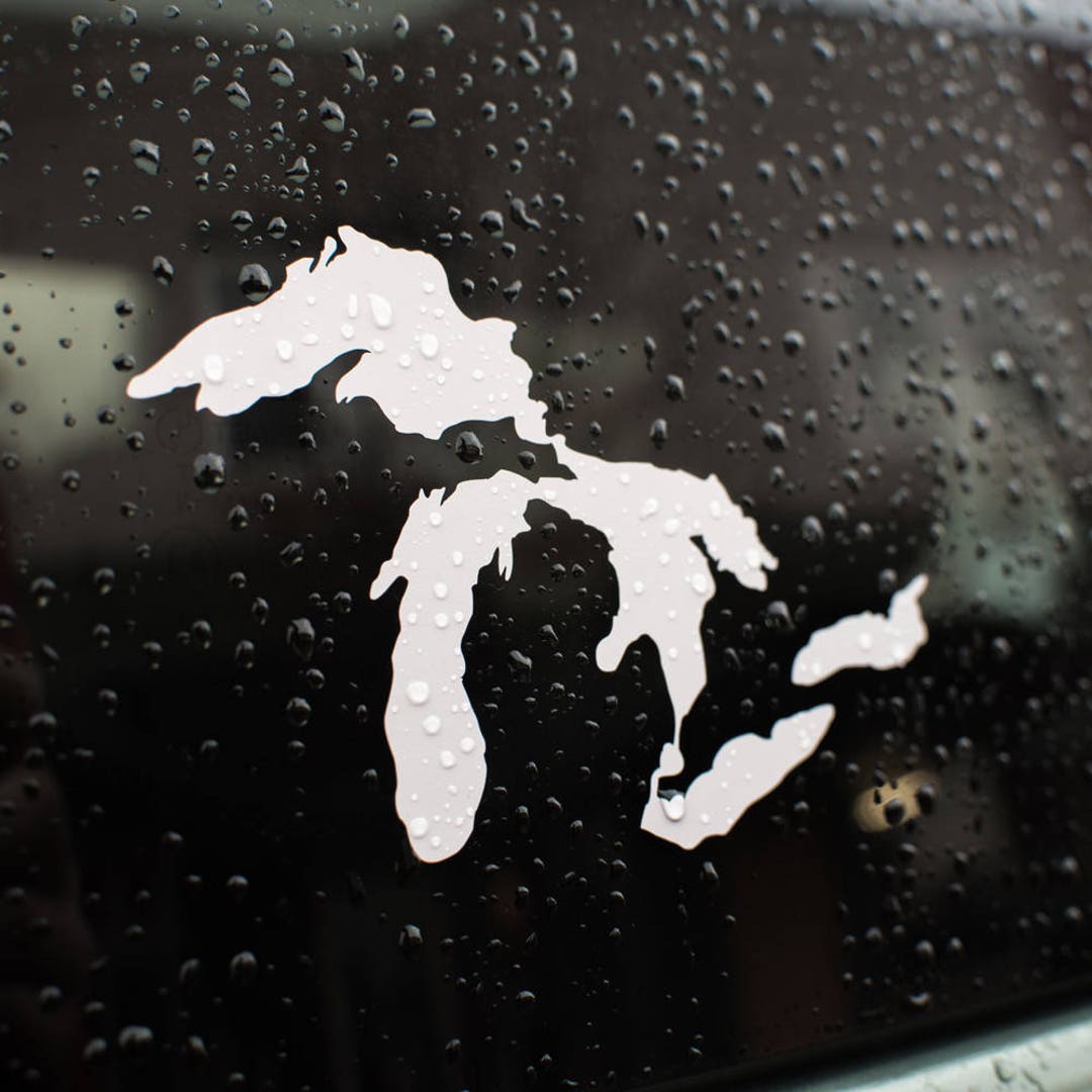 Great Lakes Sticker Decal Michigan Vinyl Car Decal Bumper Sticker ...