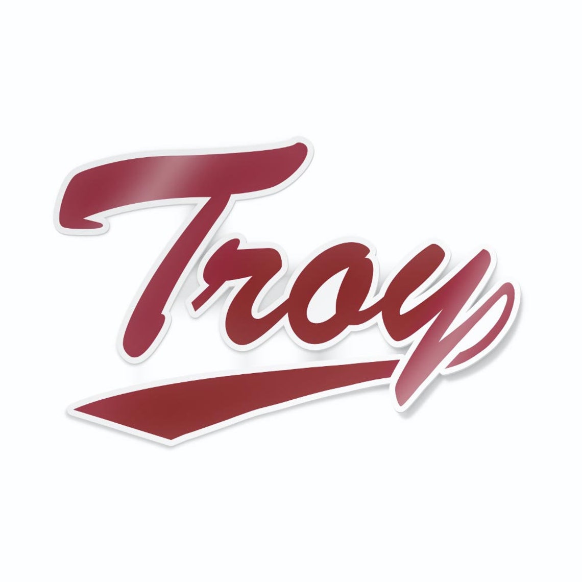 Troy University Trojans Cursive Script Troy Logo Cornhole - Etsy
