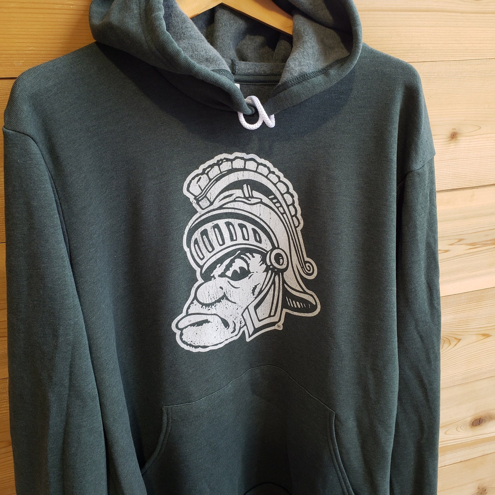 MSU Sweatshirt Michigan State Spartans Hoodie Gruff Sparty - Etsy
