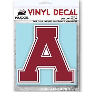 Alma College Maroon Block A Car Decal Sticker - Etsy