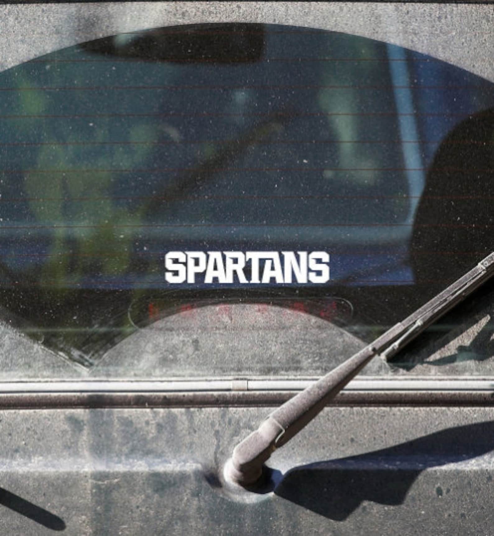 MSU Car Decal Sticker Michigan State University Spartans Block | Etsy