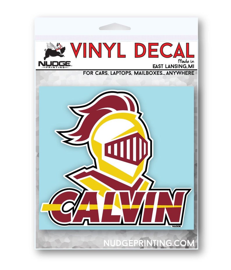 Calvin University Knights Car Decal - Etsy