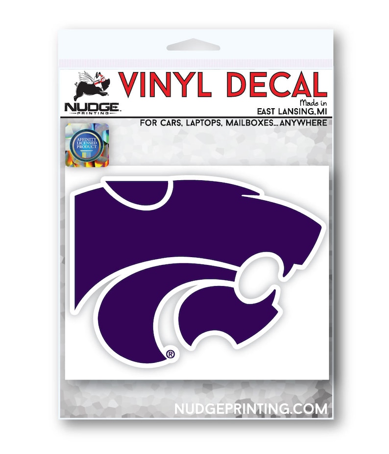 Kansas State University Wildcats Powercat Primary Logo Car Decal Laptop ...