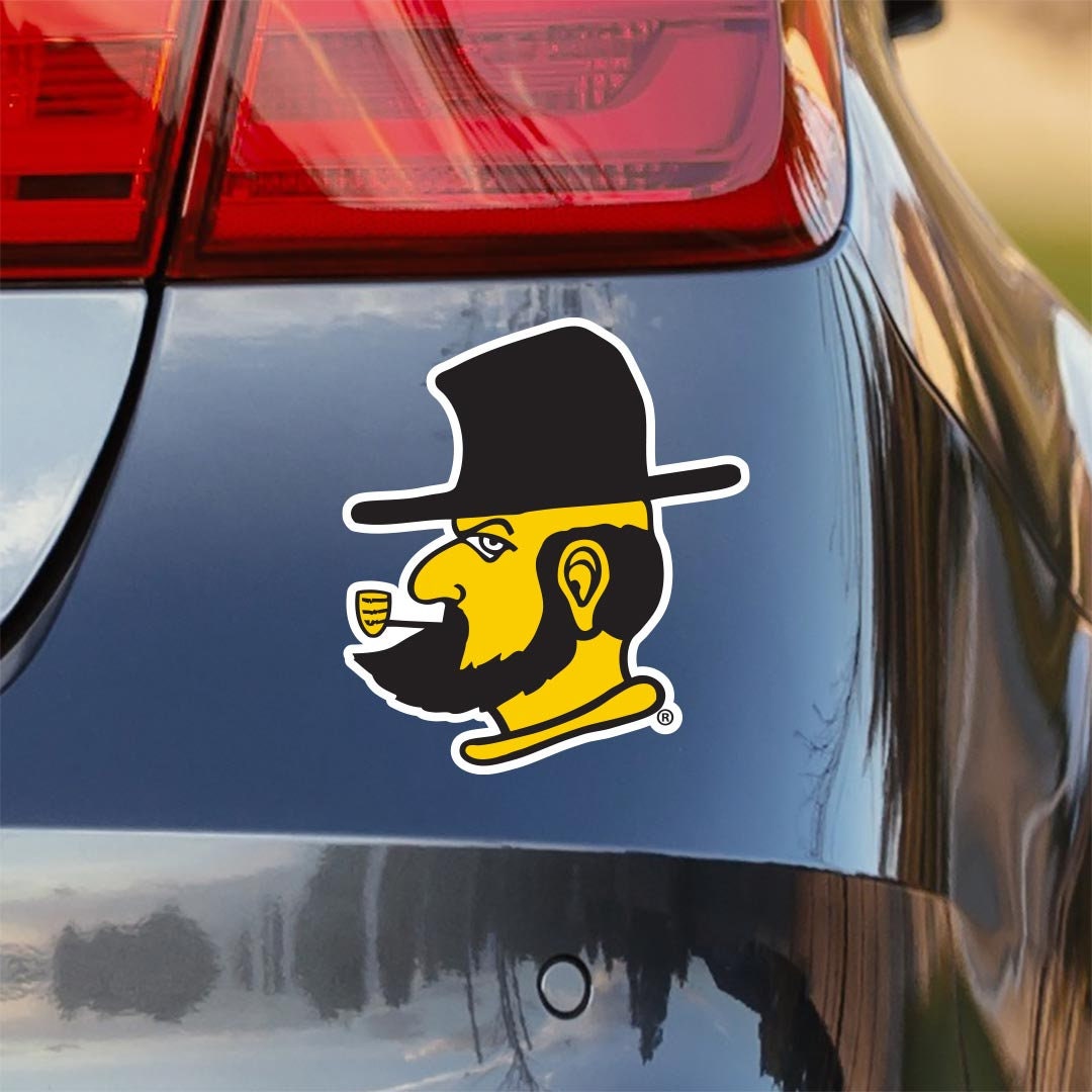 Appalachian State University Mountaineers Yosef the Mascot Logo Car ...