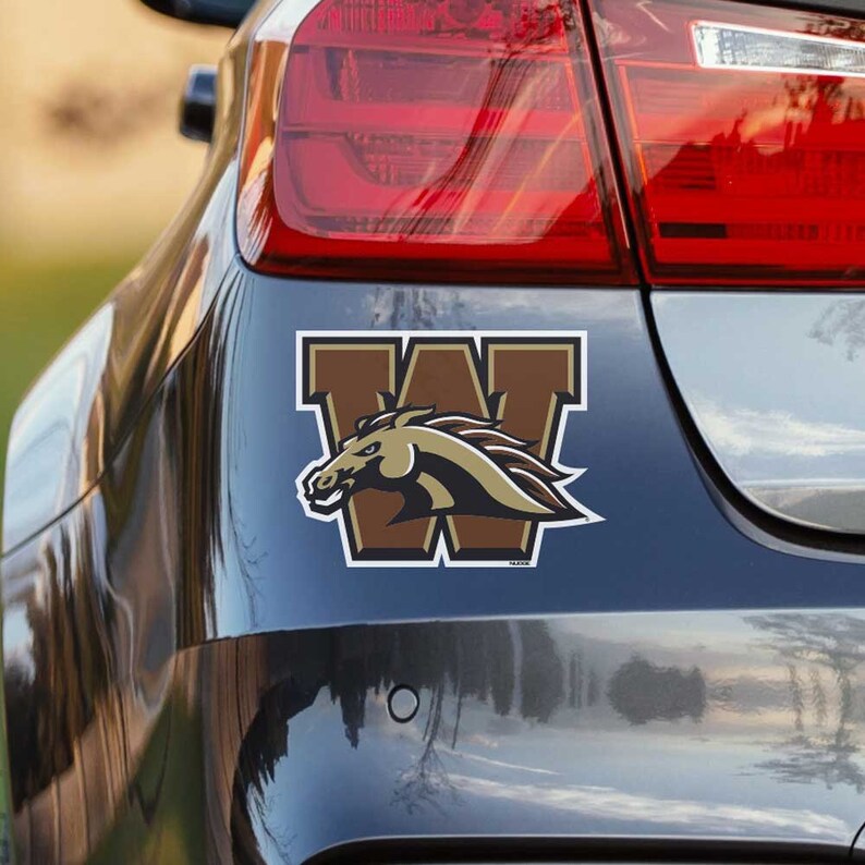 Western Michigan University WMU W Broncos Head Sticker Decal for Cars ...