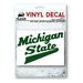 Michigan State University Spartan Hockey Script Car Decal (green) - Etsy