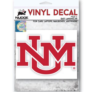 University of New Mexico Lobos Block UNM Logo Decal Window Bumper ...