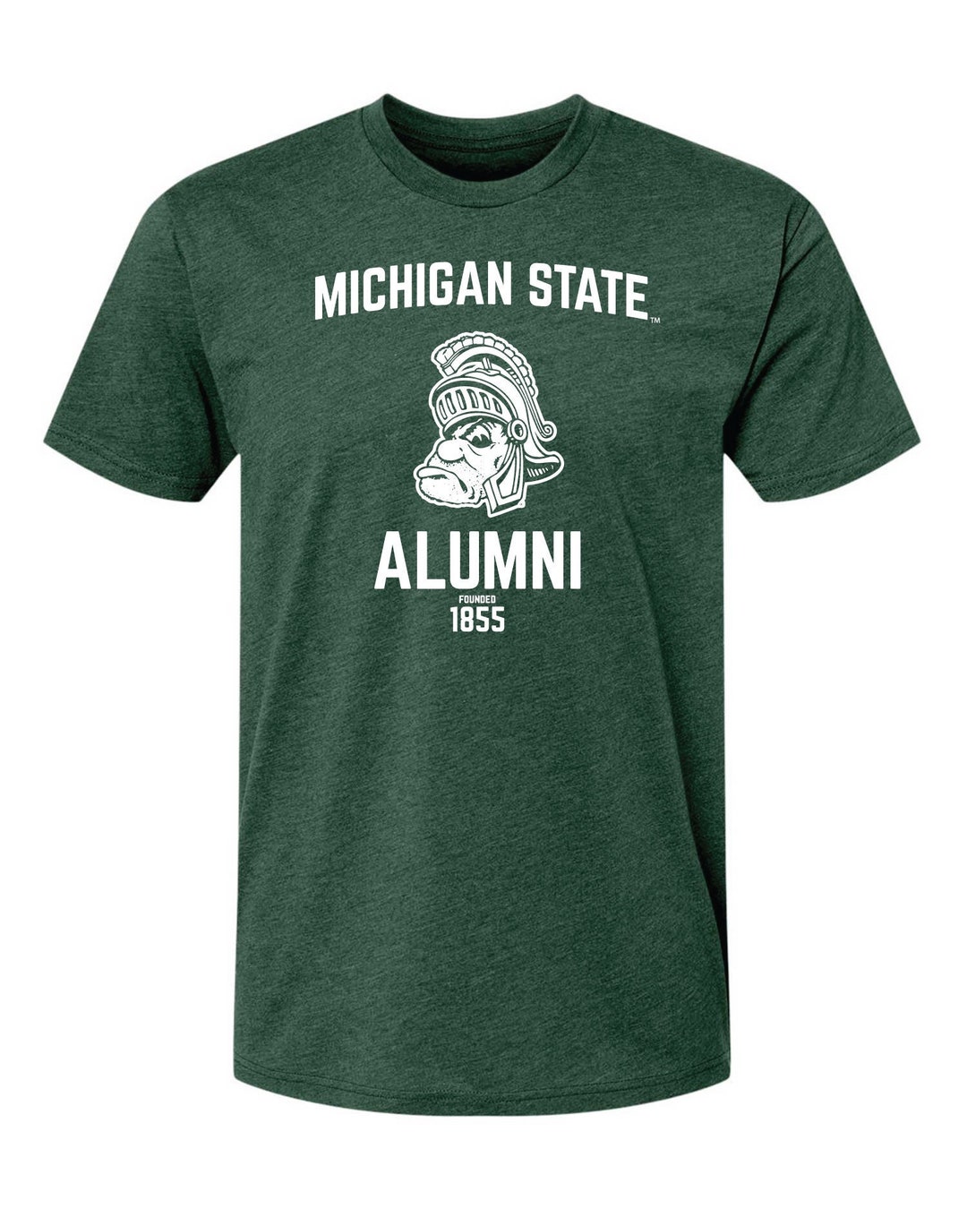 Michigan State Shirt MSU Spartans Gruff Sparty Alumni Stacked Design ...
