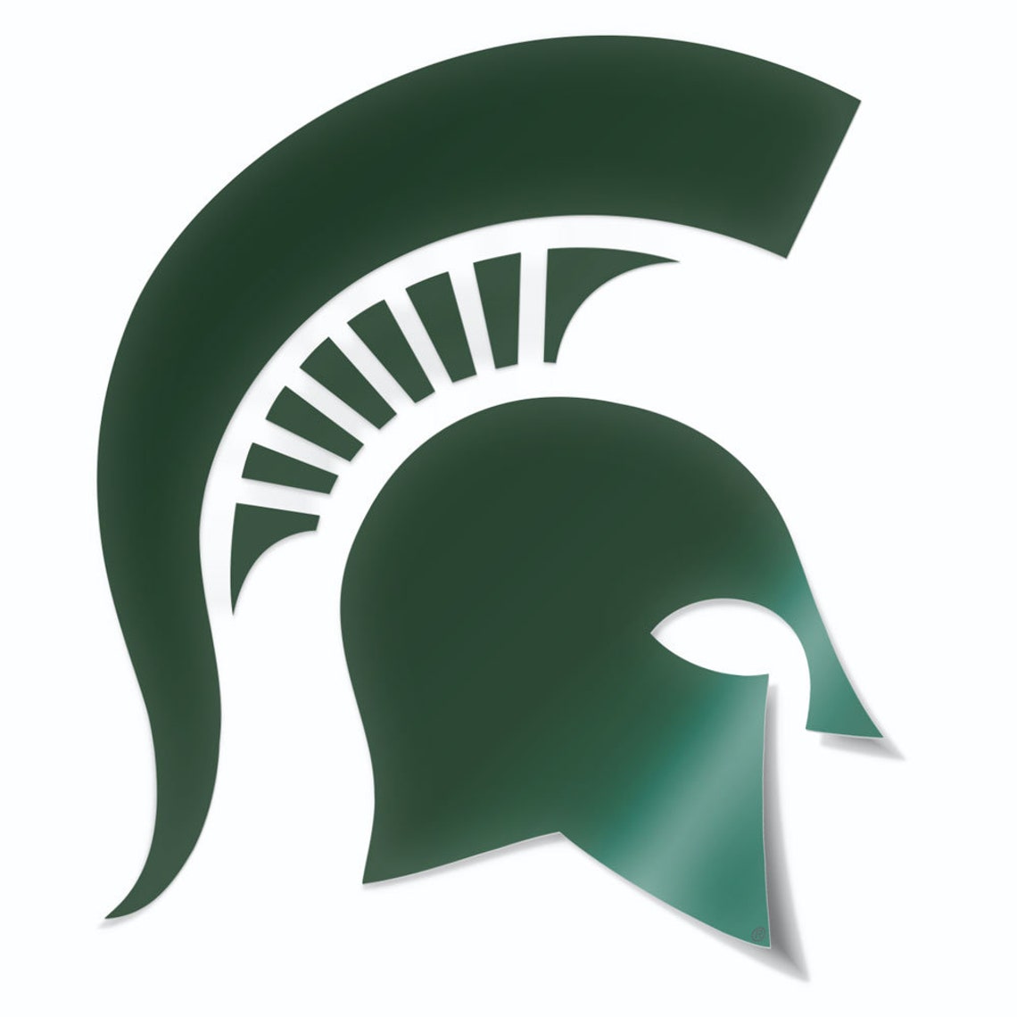 Michigan State MSU Car Decal Sticker Spartans Sparty Helmet | Etsy
