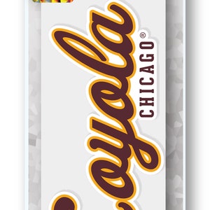 Loyola University Chicago Ramblers Cursive Script Wordmark Logo Car ...