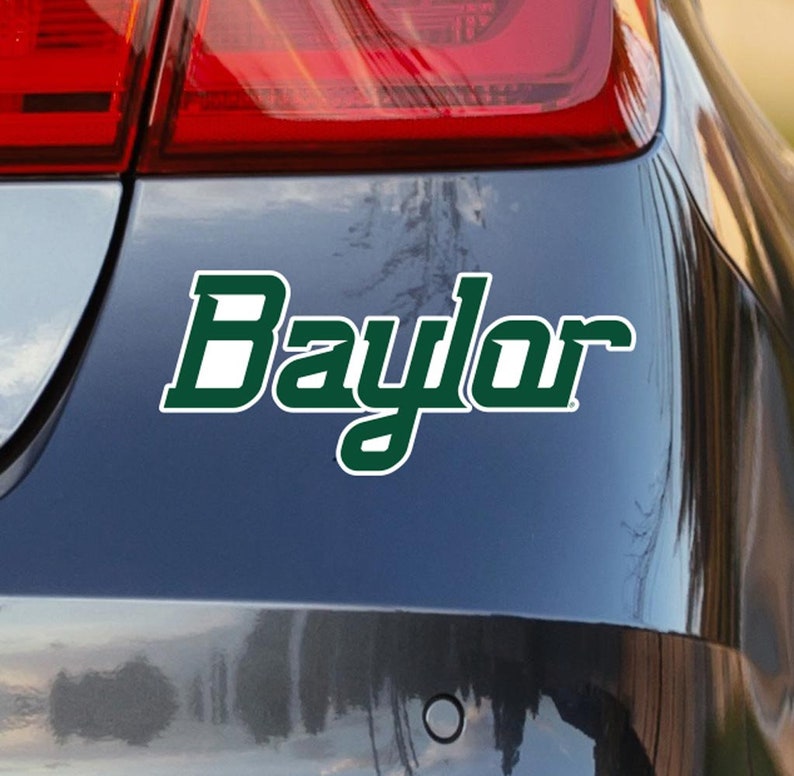 Baylor University Bears New Logo Vinyl Car Window Decal Bumper Sticker ...