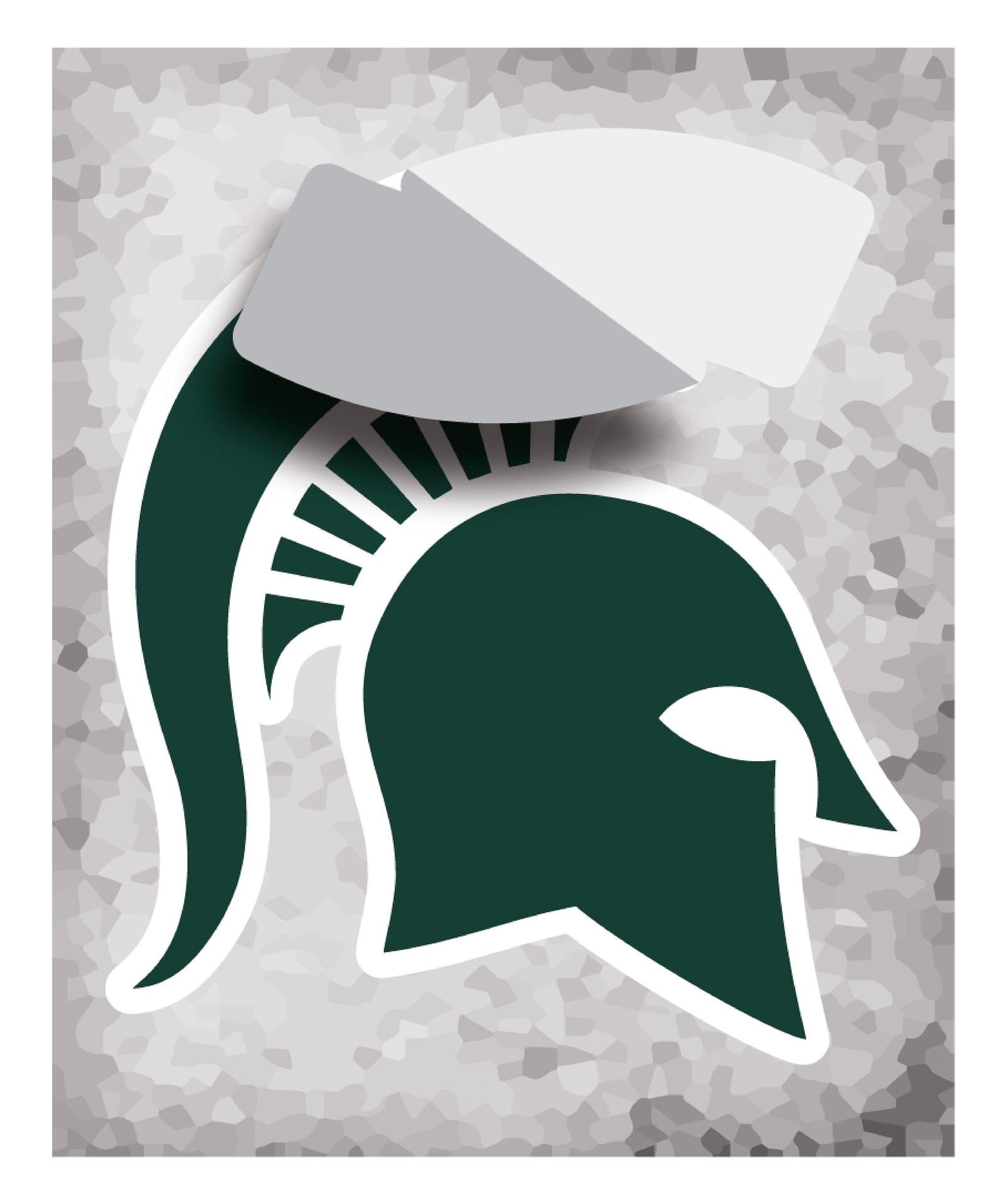 Michigan State University Spartans Gruff Sparty Head - Etsy