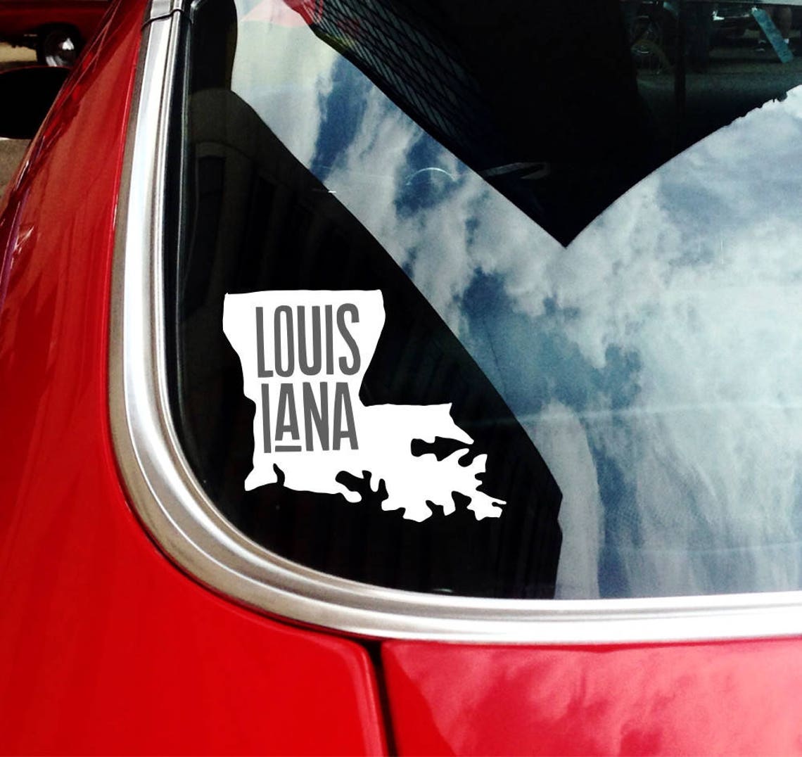 Home State Collection: the State of Louisiana Car Decal Bumper - Etsy