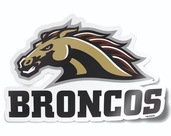 Western Michigan University WMU W Broncos Head Car Decal | Etsy