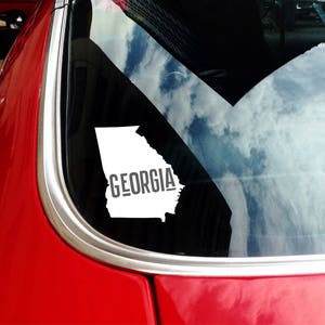 Home State Collection: the State of Georgia Decal Window Bumper Sticker ...