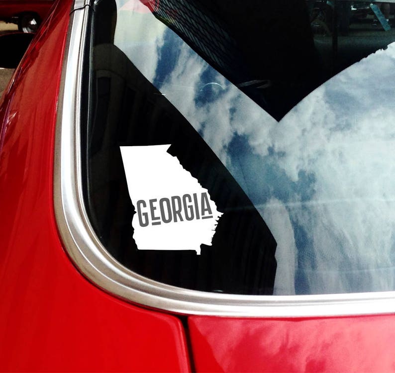 Home State Collection: the State of Georgia Car Decal Bumper - Etsy