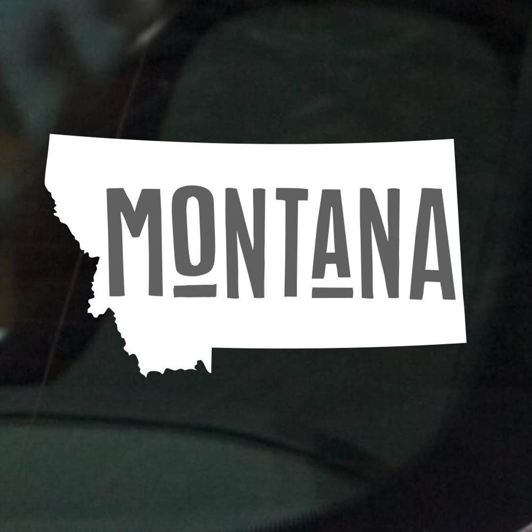 Home State Collection: the State of Montana Decal Window Bumper Sticker ...