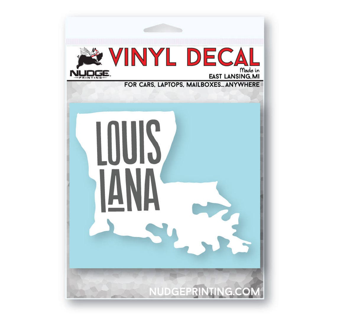 Home State Collection: The State of Louisiana Car Decal Bumper | Etsy