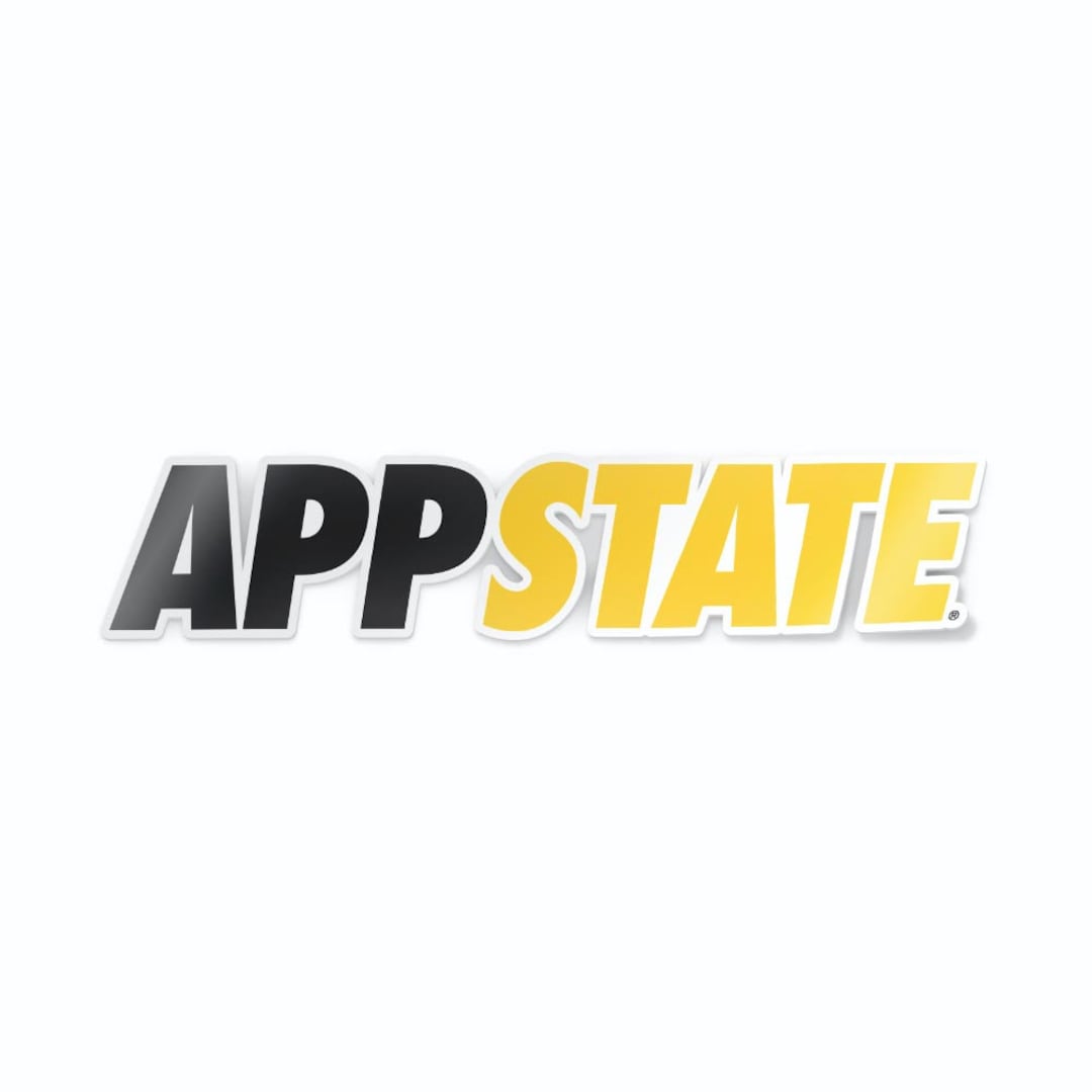 Appalachian State University Mountaineers 'appstate' Wordmark Logo Car ...