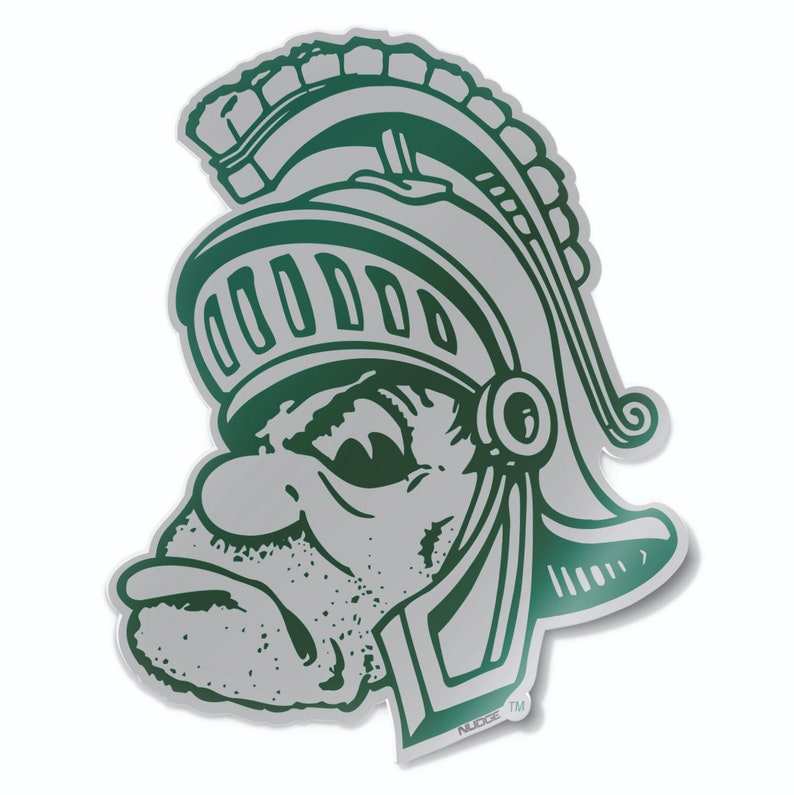 Retro Gruff Sparty MSU Michigan State Spartans Logo Vinyl Car - Etsy España