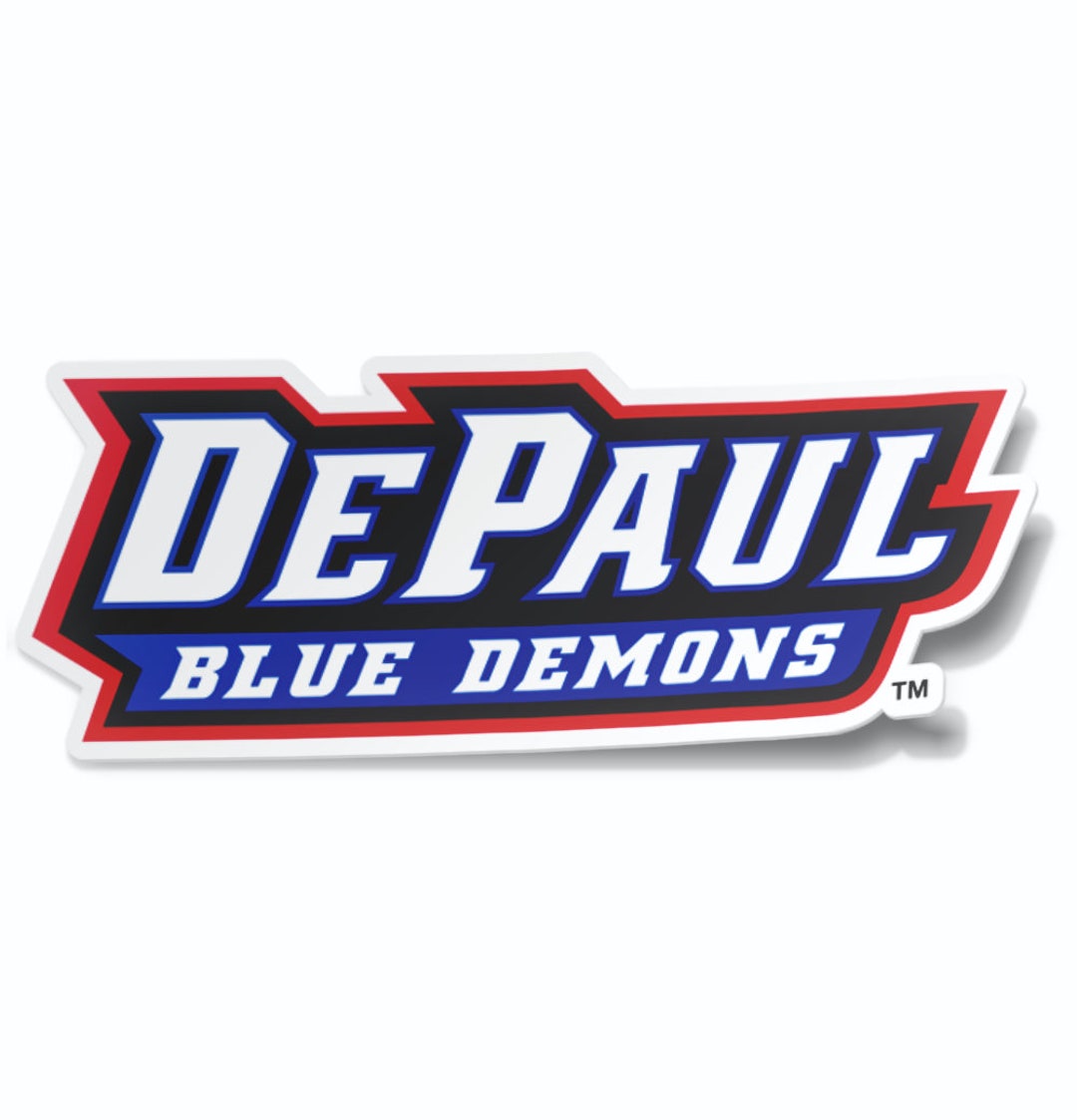 Depaul University Wordmark Logo Sticker Decal for Cars, Laptops, Ipads ...