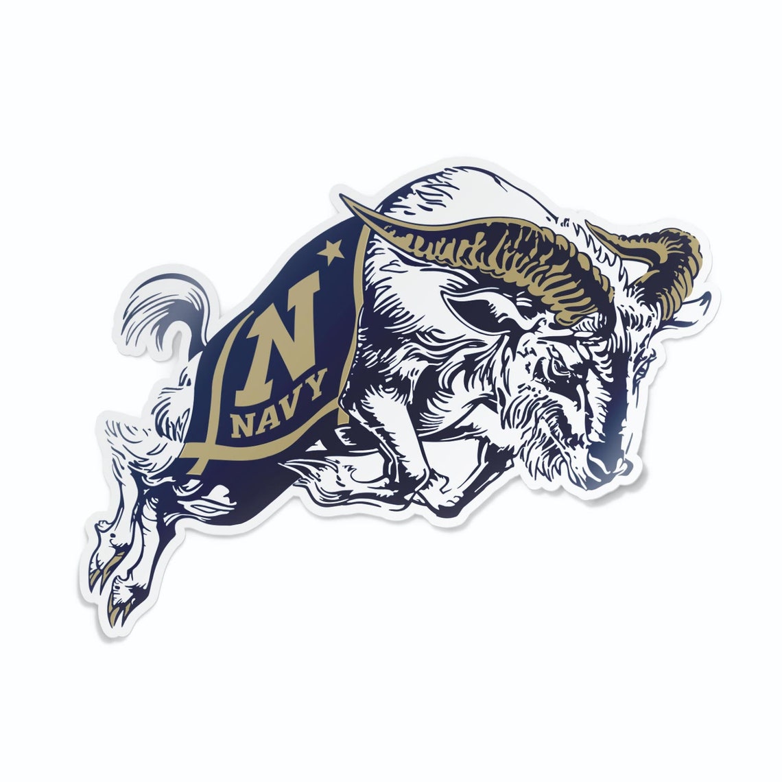 US Naval Academy Goat Logo Car Decal - Etsy
