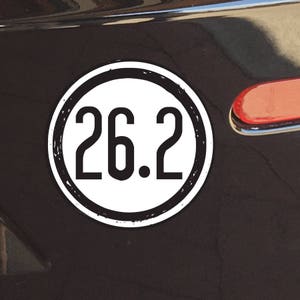 26.2 Miles Ran Full Marathon Running Grunge Vintage Vinyl Car Decal ...