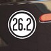 26.2 Miles Ran Full Marathon Running Grunge Vintage Vinyl Car Decal ...