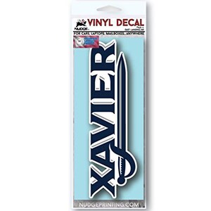 Xavier University Wordmark and Sword Car Decal - Etsy