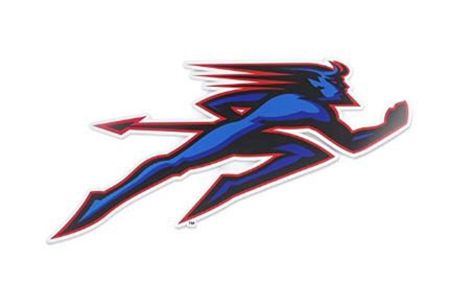 Depaul University Blue Demons Running Demon Mascot Logo | Etsy