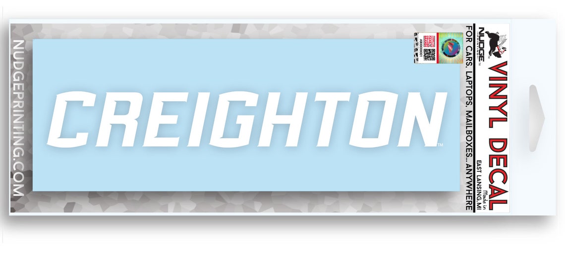 Creighton University Bluejays Wordmark Logo Car Decal 2 - Etsy