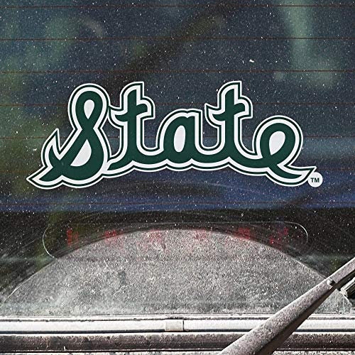 MSU Car Decal Sticker Michigan State University Spartans Cursive State ...