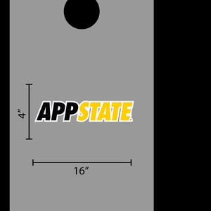 Appalachian State University Mountaineers Block APPSTATE Logo Cornhole ...