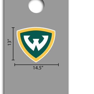 Wayne State University Warriors Full Color Shield Logo | Etsy