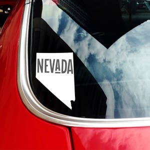 Home State Collection: the State of Nevada Decal Window Bumper Sticker ...