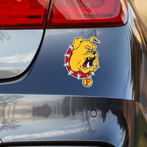 Ferris State University Sticker Bulldogs Mascot Head Logo Decal Window ...