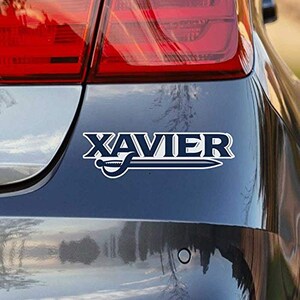 Xavier University Wordmark and Sword Car Decal - Etsy