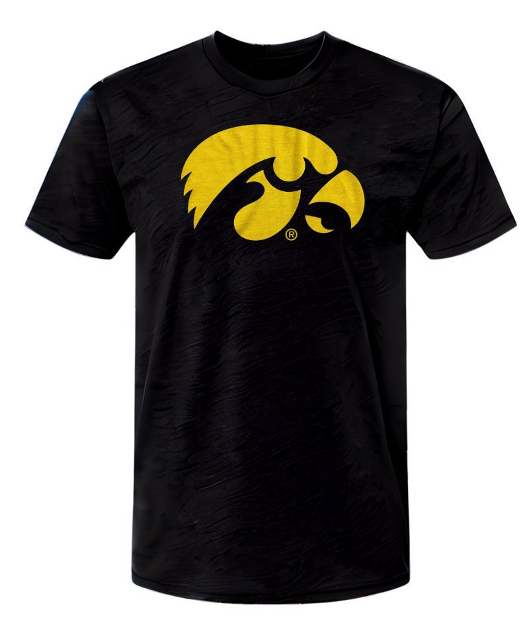 University of Iowa Hawkeyes Tigerhawk Logo Super Soft Black Unisex T ...