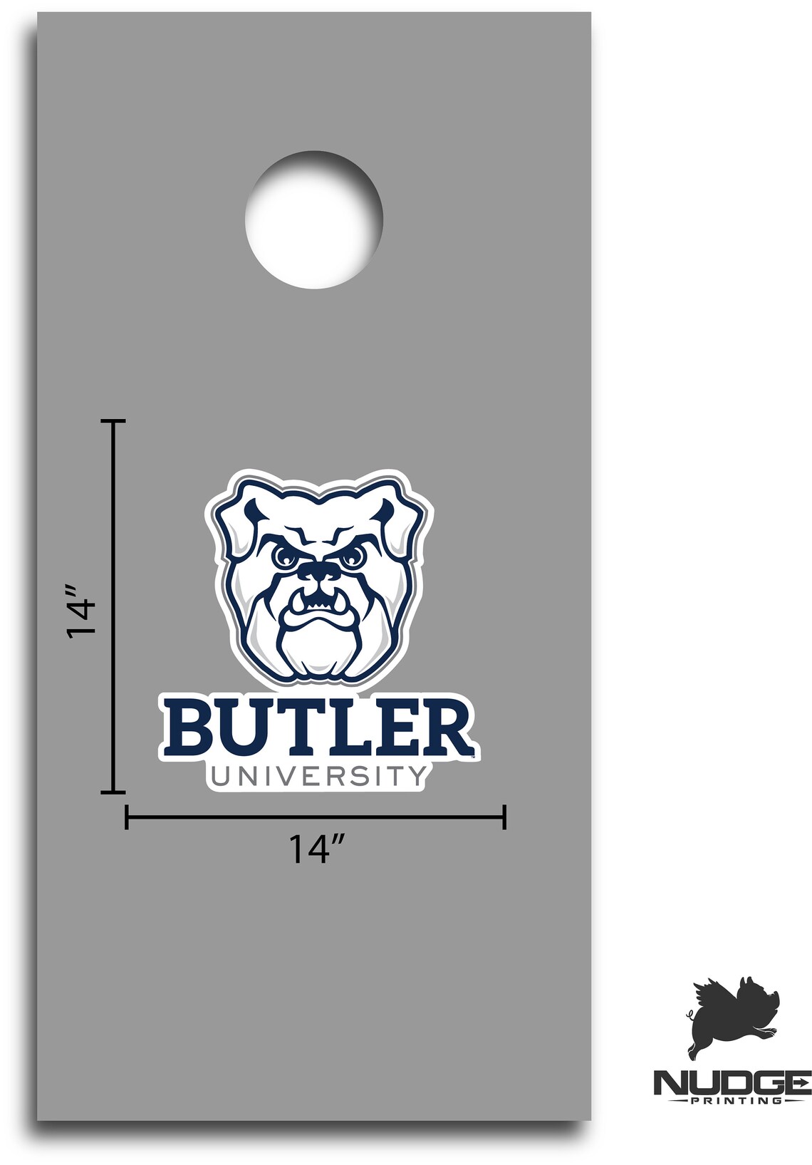 Butler University Bulldogs Combo Logo Cornhole Decal Includes | Etsy