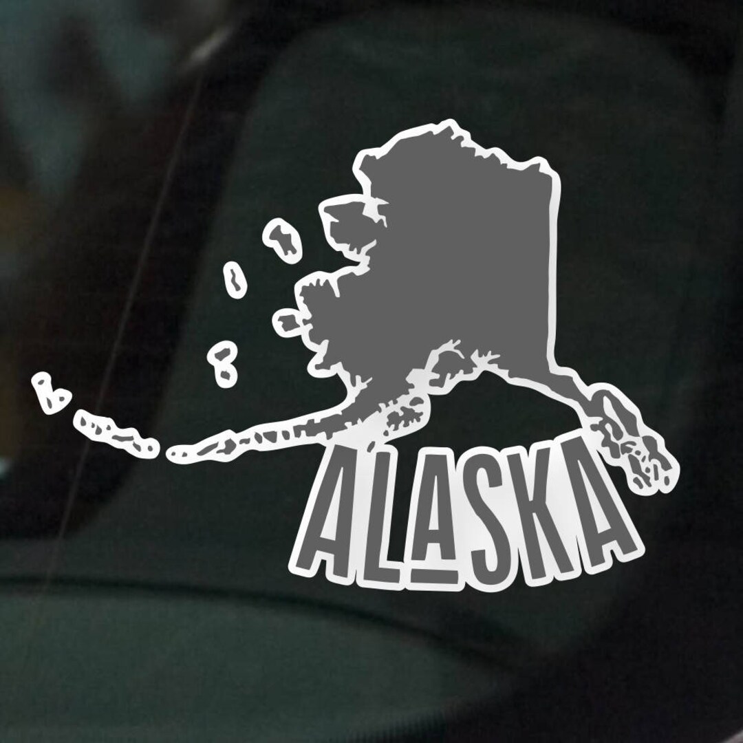 Home State Collection: the State of Alaska Decal Window Bumper Sticker ...