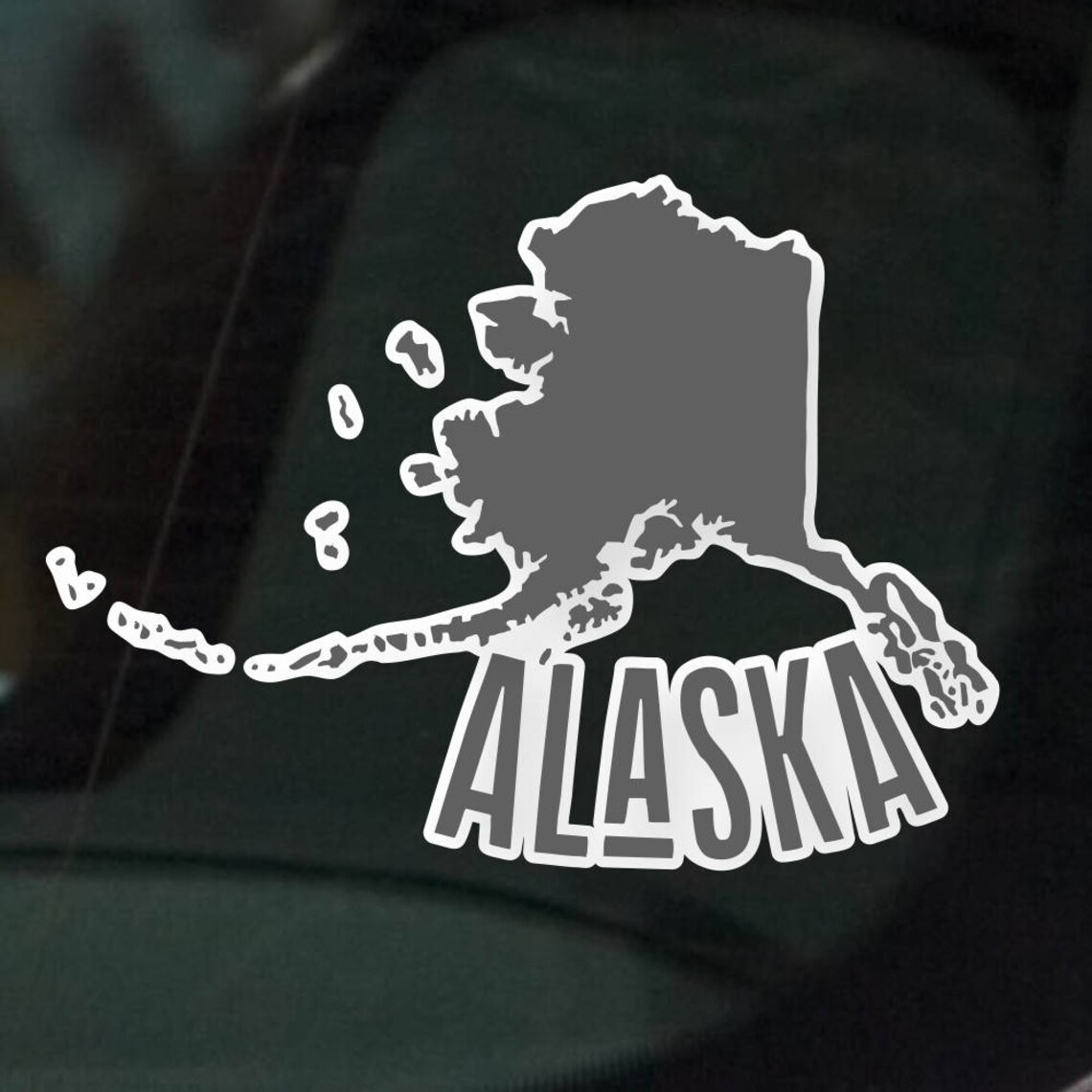 Home State Collection: The State of Alaska Car Decal Bumper | Etsy