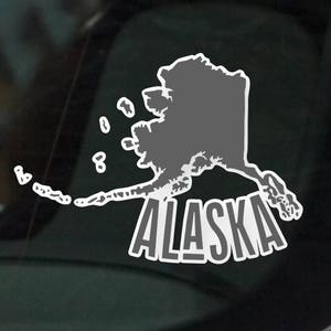 Home State Collection: the State of Alaska Decal Window Bumper Sticker ...