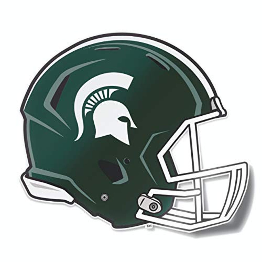 MSU Car Decal Sticker Michigan State Spartans Football Helmet Sparty ...