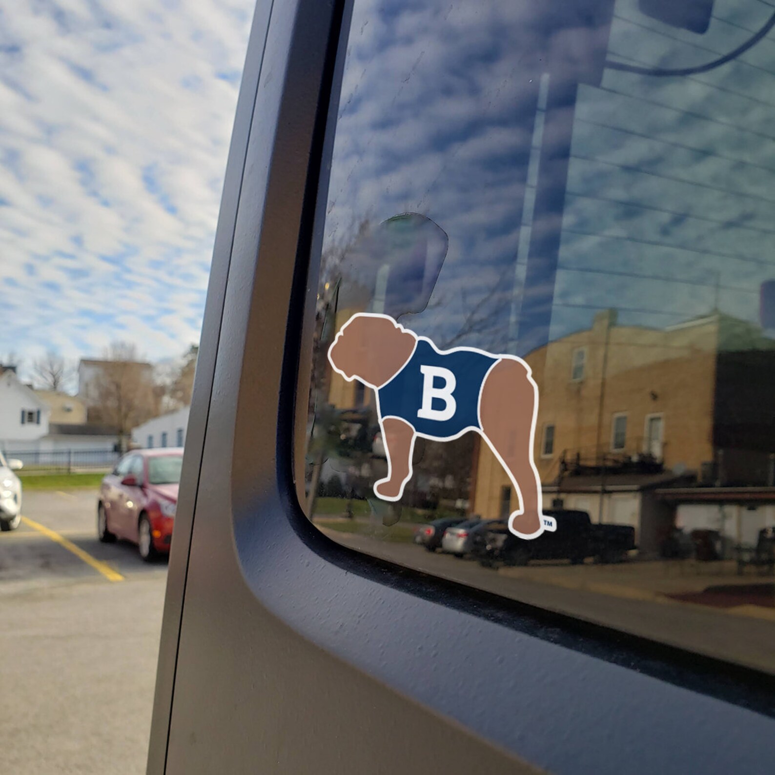Butler University Blue the Bulldog Mascot Car Decal free - Etsy